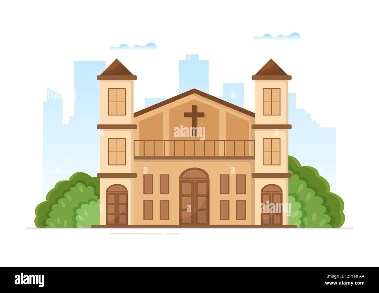 Lutheran Church with Cathedral Temple Building and Christian Religion ...