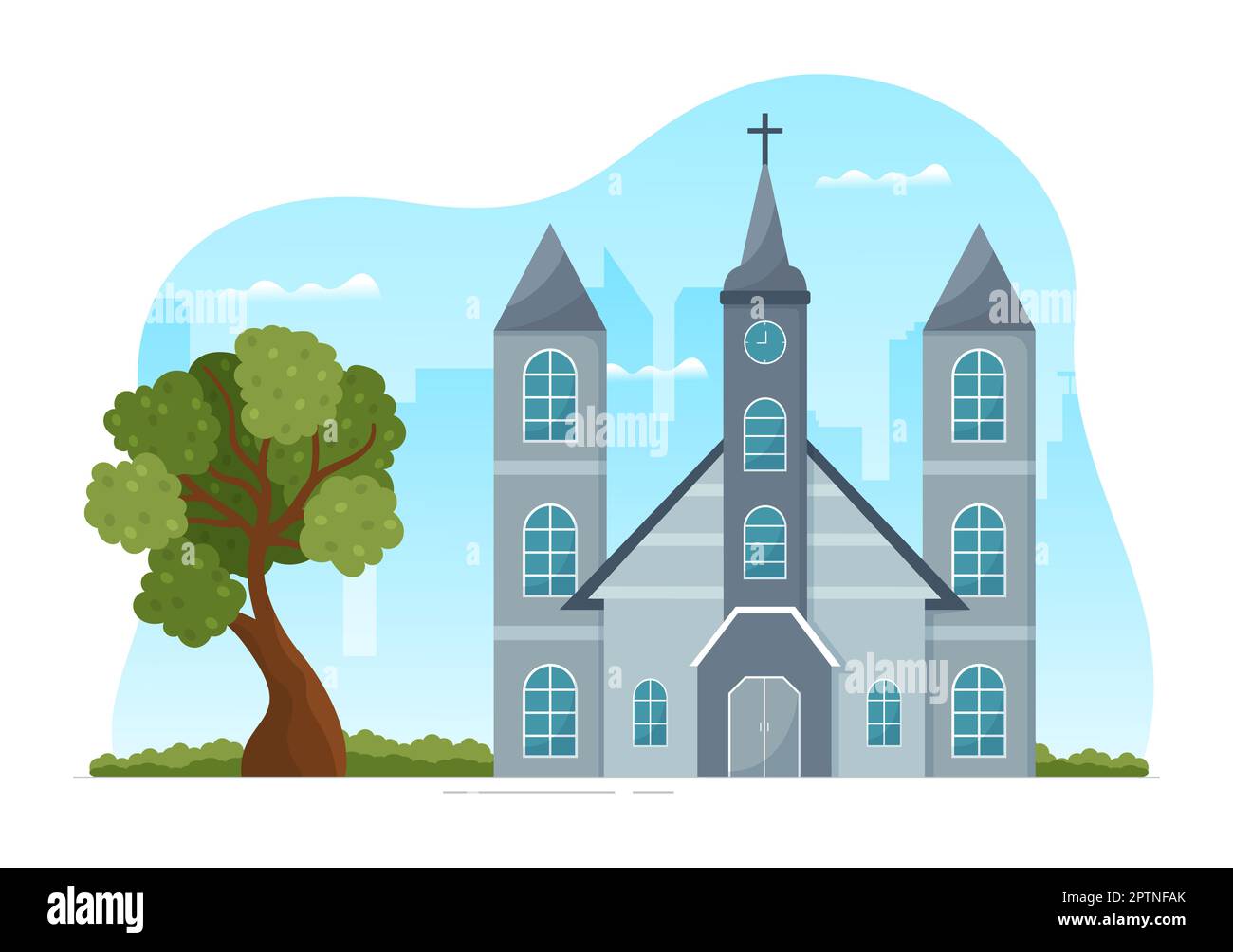 Lutheran Church with Cathedral Temple Building and Christian Religion ...