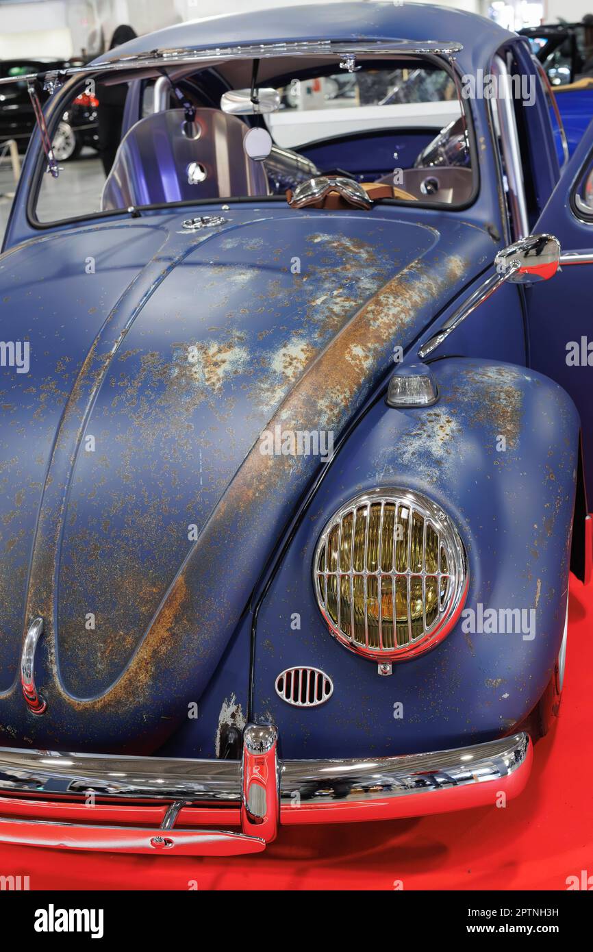Old Model Volkswagen Beetle with Rusty Exterior Bodywork but Refurbished Internally Stock Photo ...
