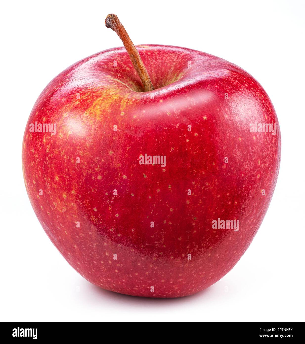 Ripe perfect red apple isolated on white background Stock Photo - Alamy