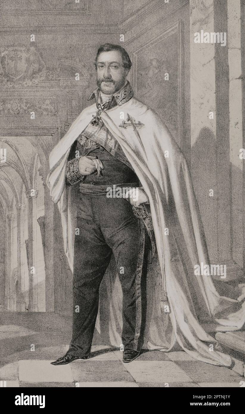 Francisco de Paula Antonio de Borbón (1794-1865). Infante of Spain. Son ...