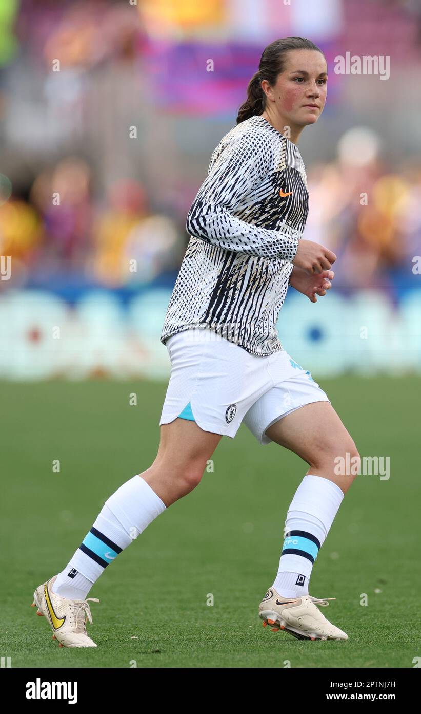 Chelsea's Jessie Fleming warms up prior to the UEFA Women's Champions ...