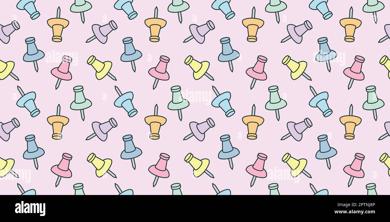 Colorful paper pins seamless repeat pattern background Stock Vector ...