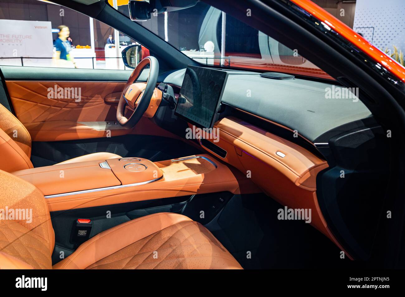 Shenlan S7 electric SUV on display at the 2023 Shanghai Auto Show Stock ...