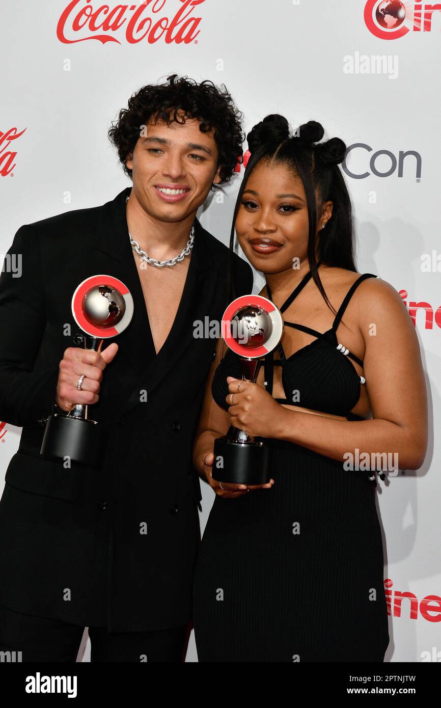 Las Vegas, NV, USA. 27th Apr, 2023. Anthony Ramos & Dominique Fishback ...