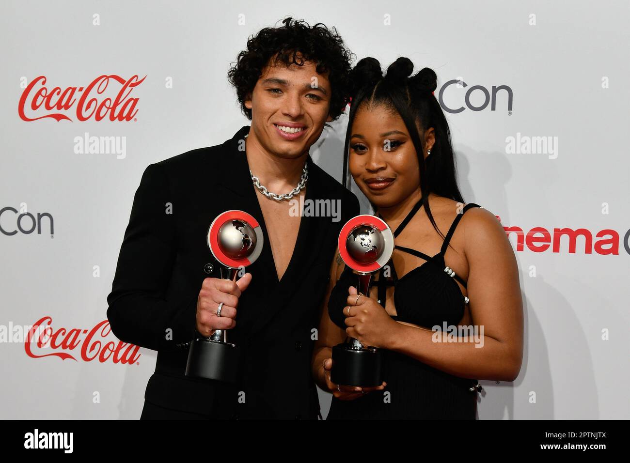Las Vegas, NV, USA. 27th Apr, 2023. Anthony Ramos & Dominique Fishback ...