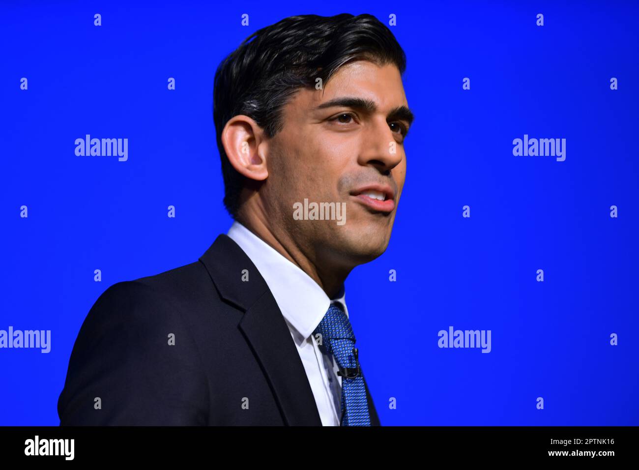 Glasgow Scotland, UK 28 April 2023. Prime Minister Rishi Sunak Scottish ...