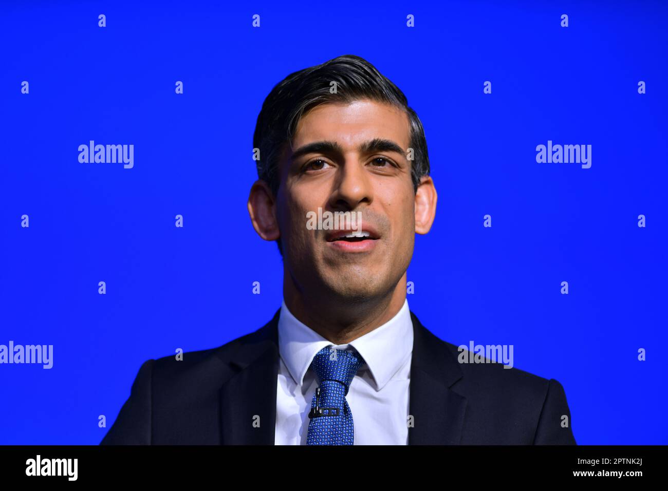 Glasgow Scotland, UK 28 April 2023. Prime Minister Rishi Sunak Scottish ...