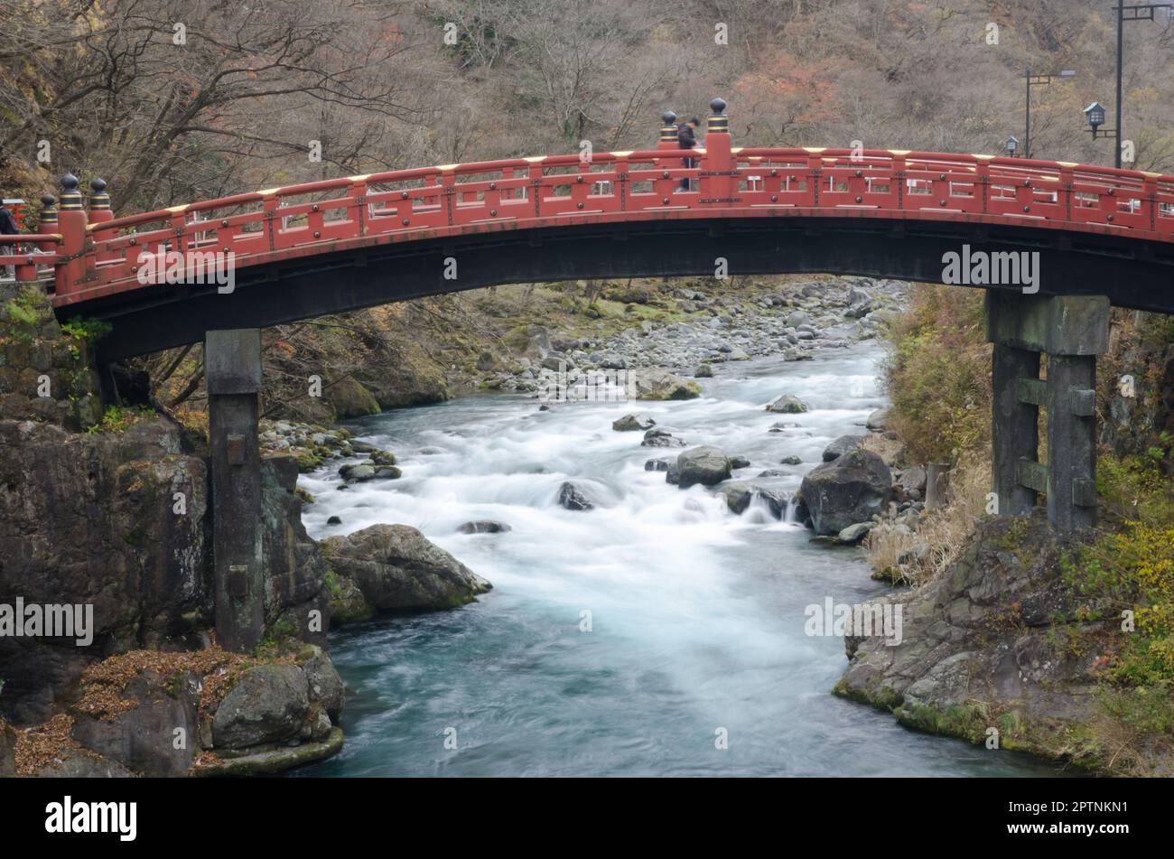 Shinkyo, the Sacred Bridge over the Daiya River. Nikko. Tochigi ...