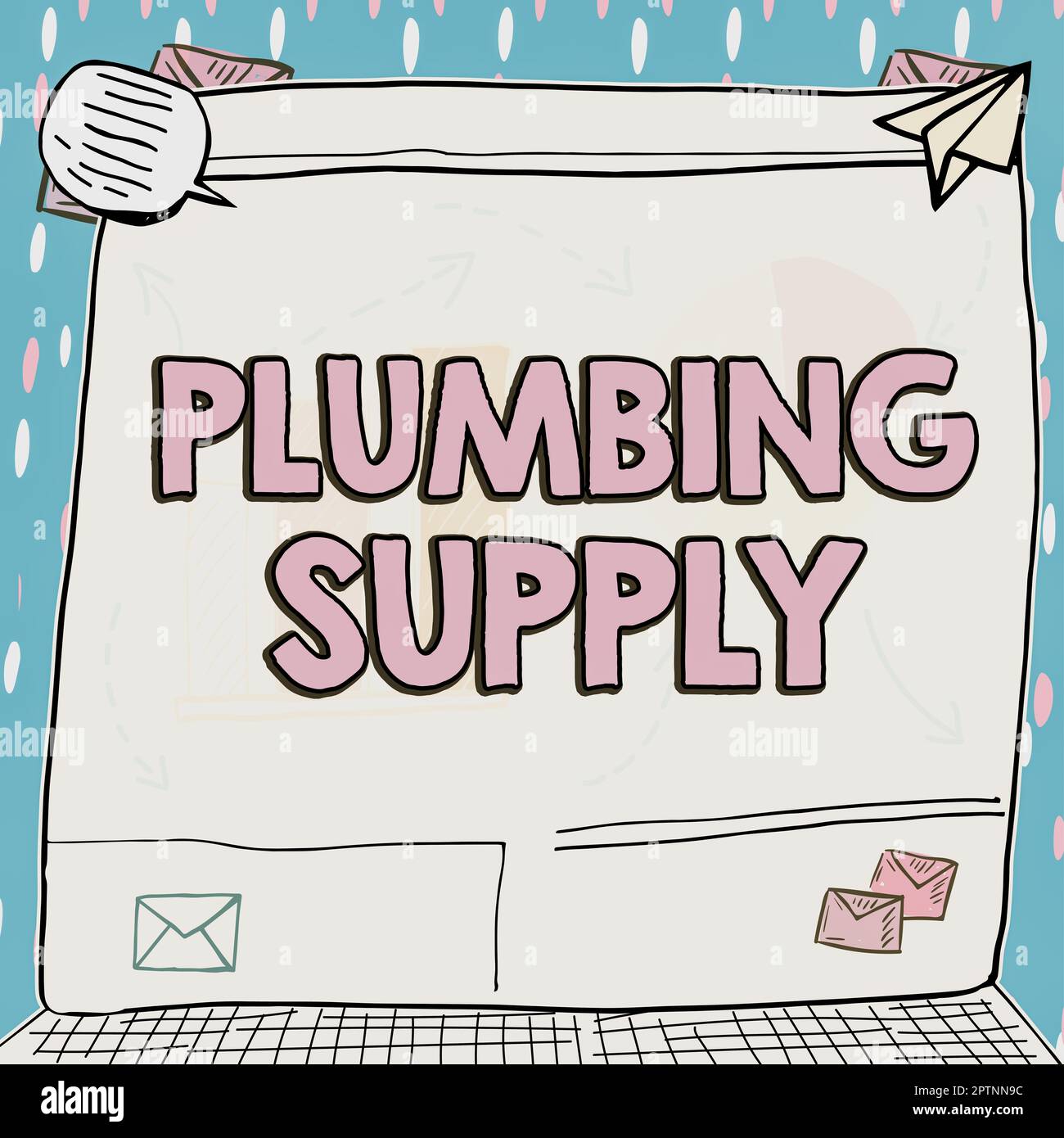 Conceptual display Plumbing Supply, Business showcase tubes or pipes ...