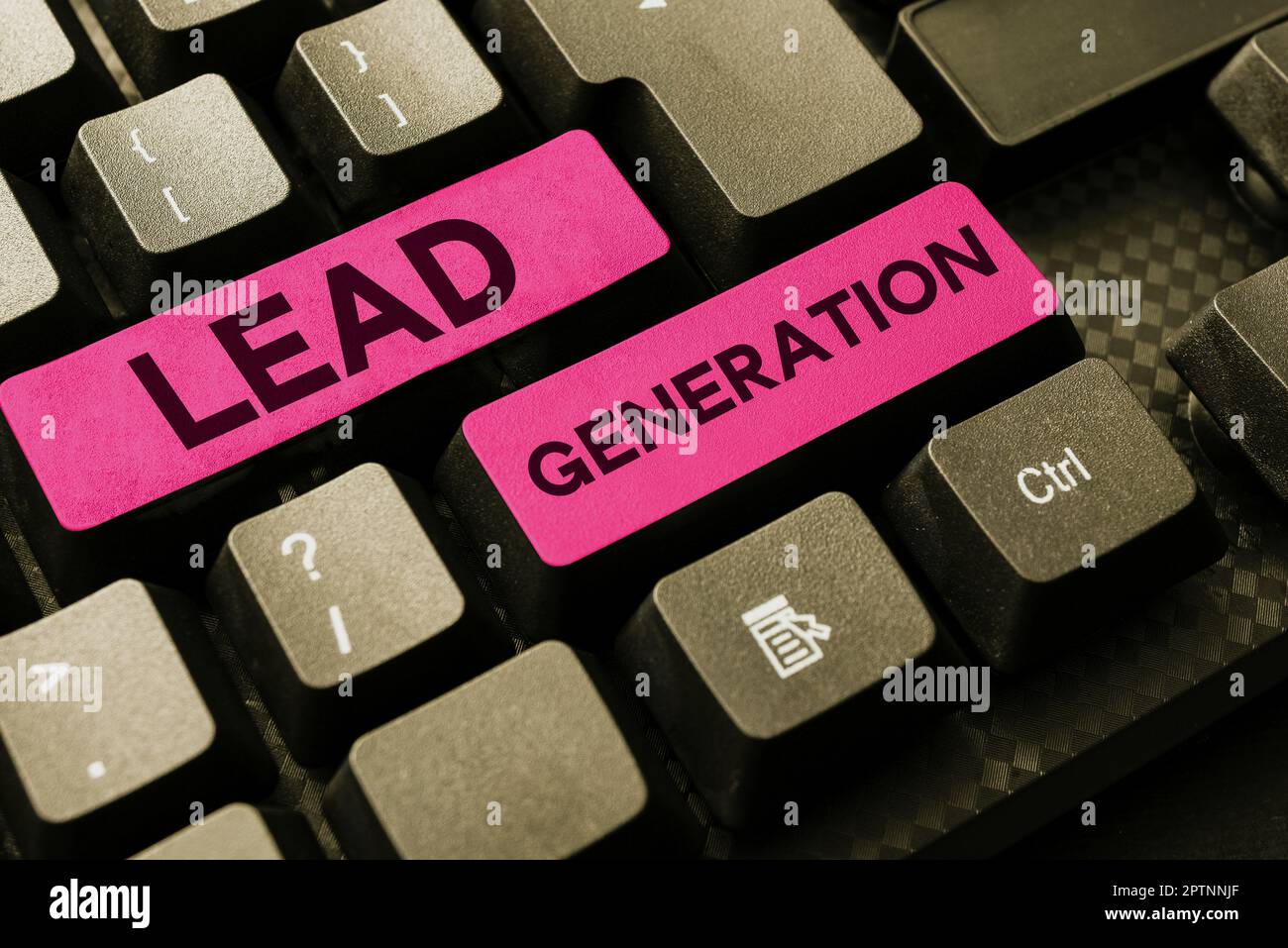 Hand writing sign Lead Generation, Business concept process of ...