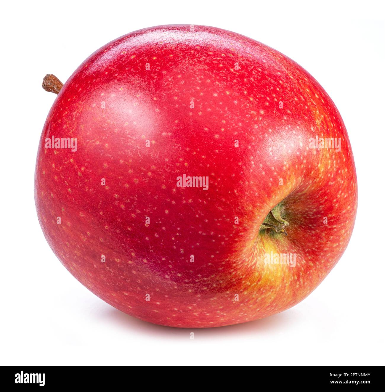 Ripe perfect red apple isolated on white background Stock Photo - Alamy