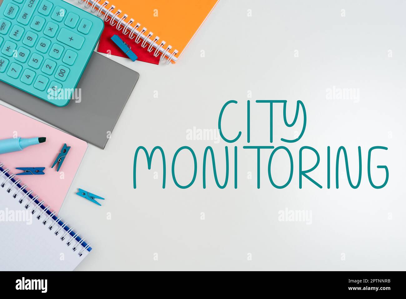 Text showing inspiration City Monitoring, Business concept ...