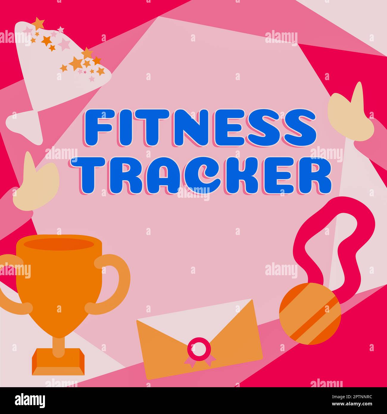 Sign displaying Fitness Tracker, Business concept device that records a ...