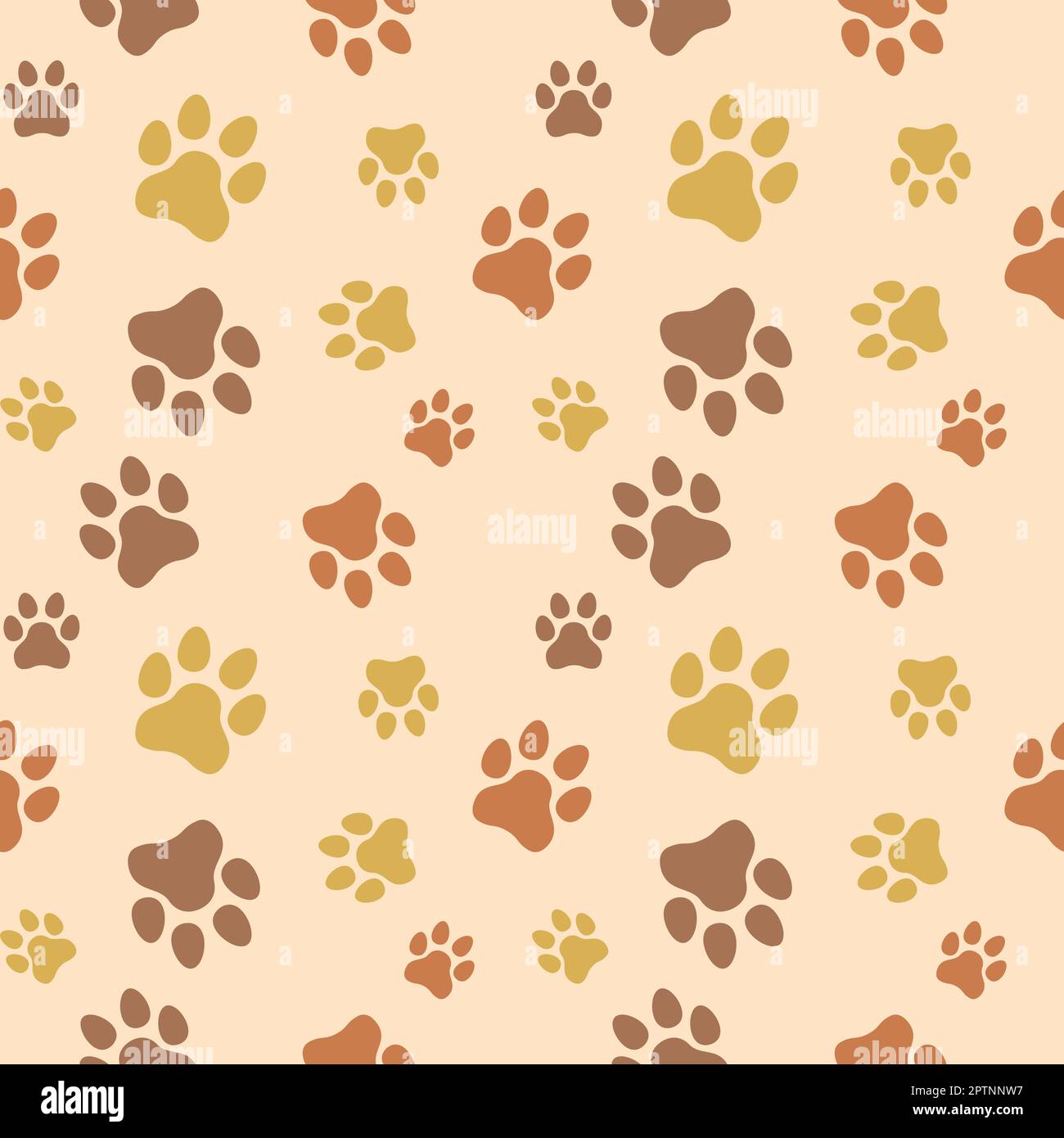 Dog and Cat paw seamless pattern vector doodle abstract animal ...