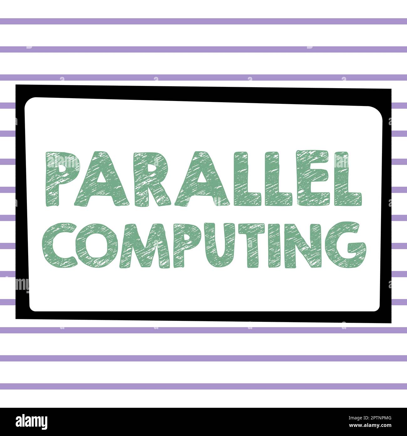 Conceptual Display Parallel Computing Conceptual Photo Simultaneous Calculation By Means Of