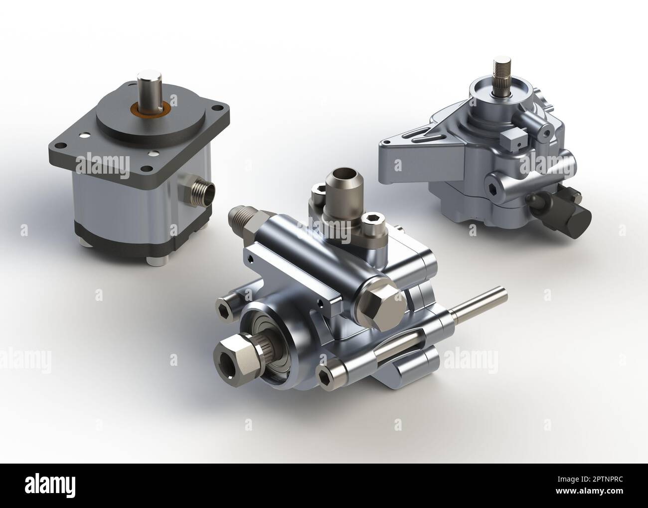 Automotive hydraulic power steering pumps Stock Photo - Alamy