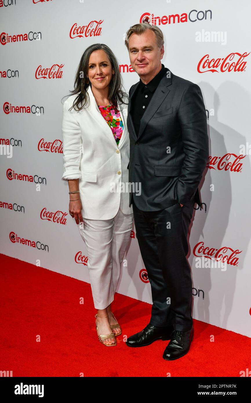 Las Vegas, NV, USA. 27th Apr, 2023. Emma Thomas & Christopher Nolan at ...