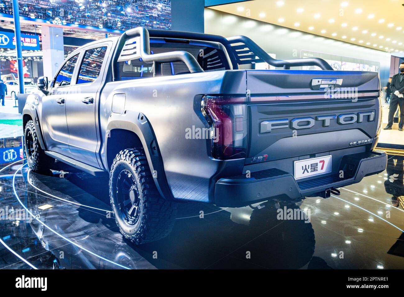 Foton Huoxing 7 (Mars 7) pickup truck on display at the 2023 Shanghai ...