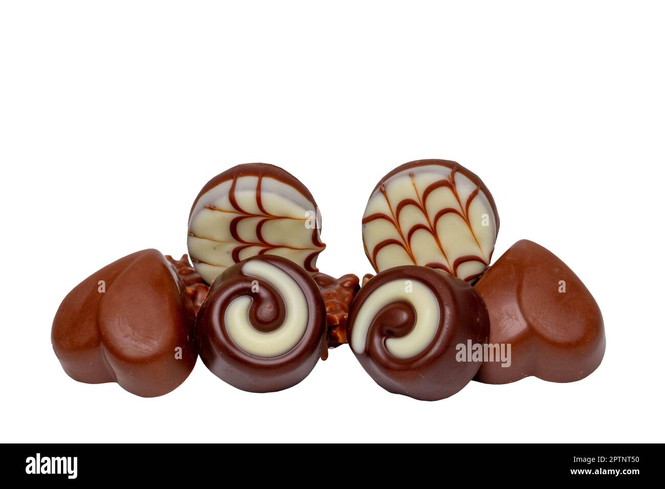 Chocolate candies collection. Beautifully assortment of various ...