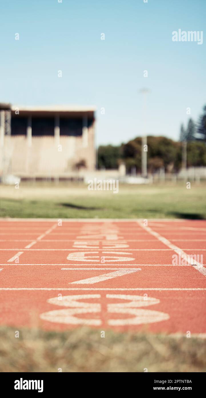 Empty track athletics stadium in hi-res stock photography and images ...