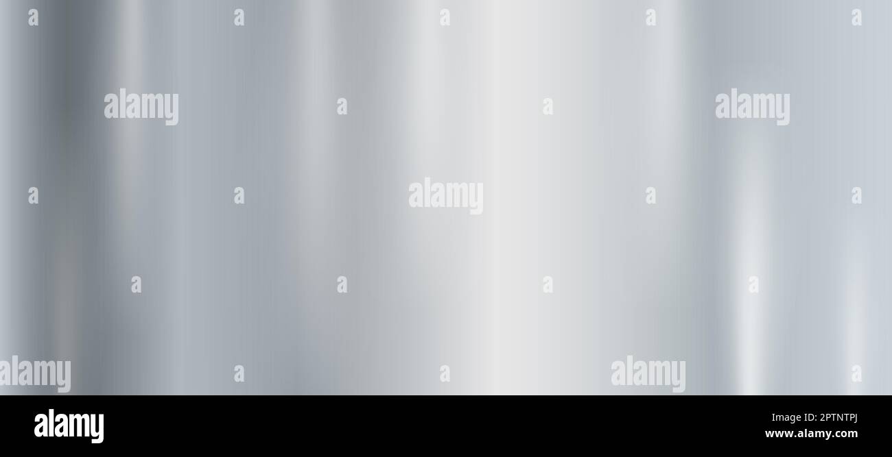 Panoramic background silver steel metal texture - Vector illustration ...