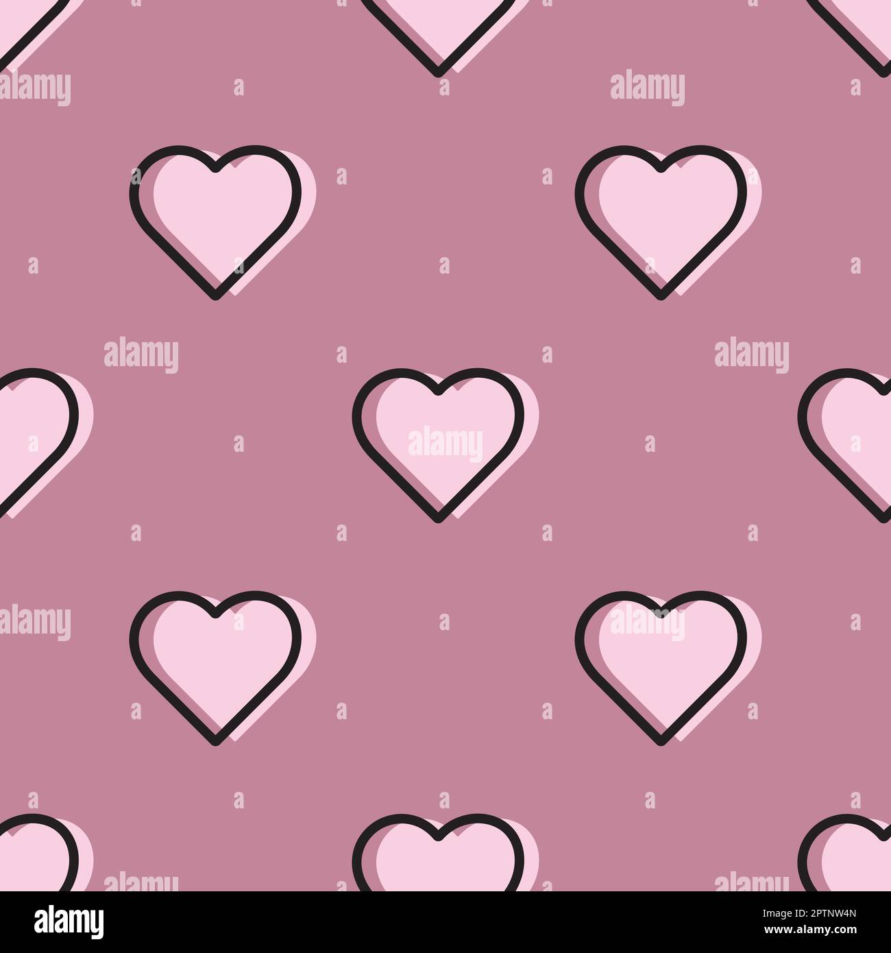 Heart repeat pattern hi-res stock photography and images - Alamy