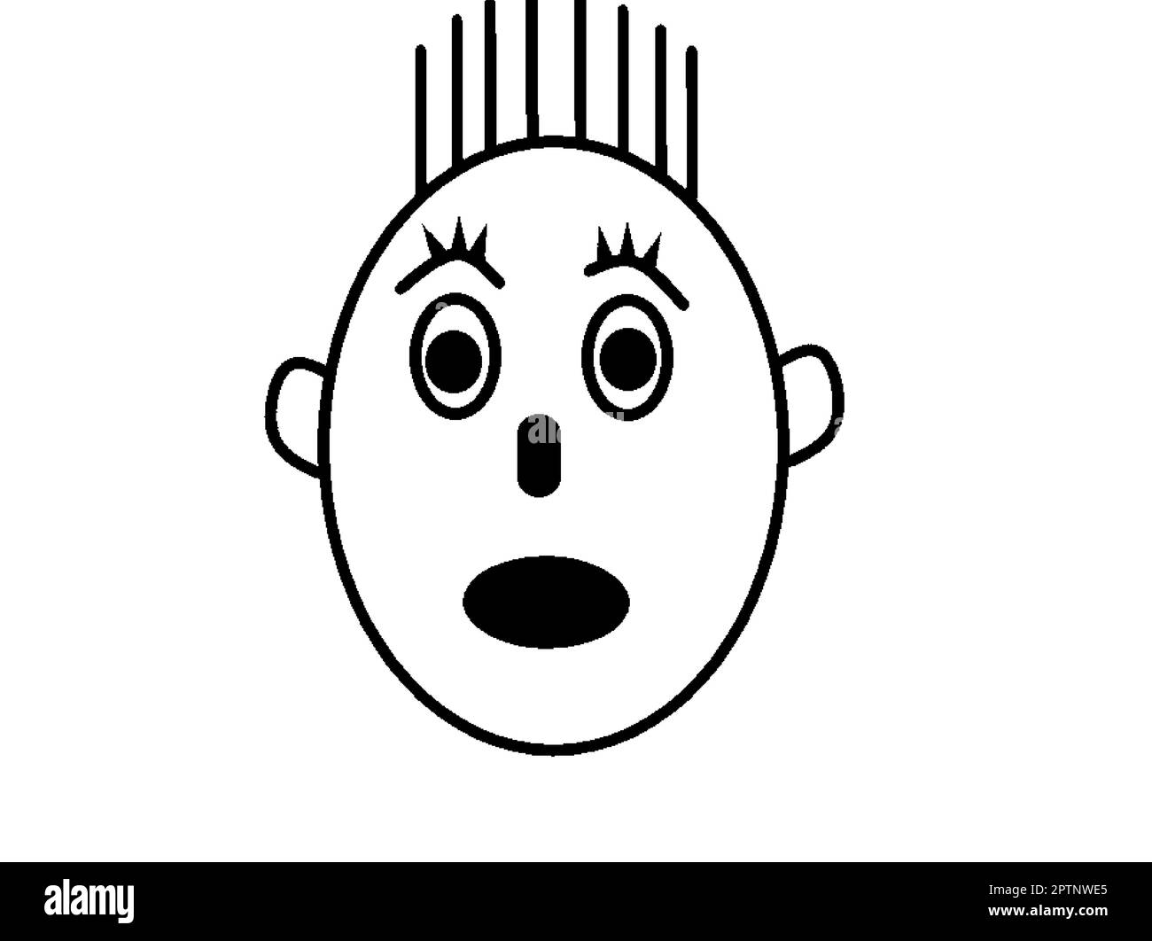 Scared face Black and White Stock Photos & Images - Alamy