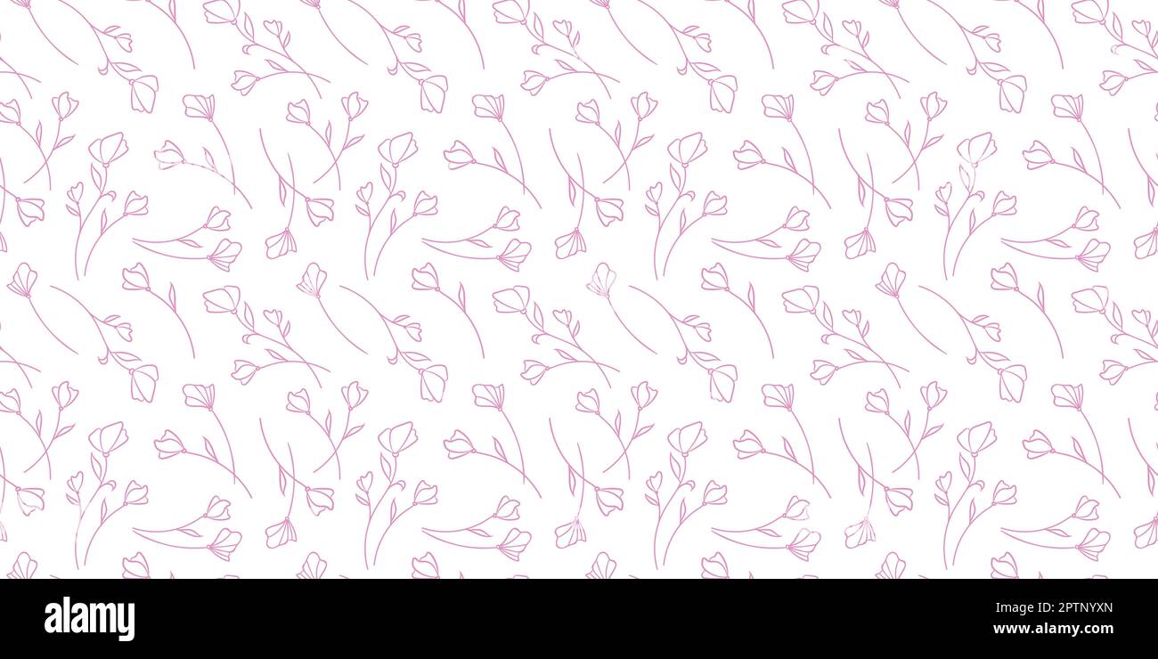 Pink floral repeat pattern background design Stock Vector Image & Art ...