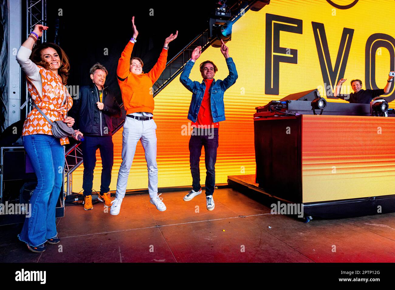 Rotterdam, 27 April 2023. DJ Prince Floris, Prince Pieter-Christiaan ...