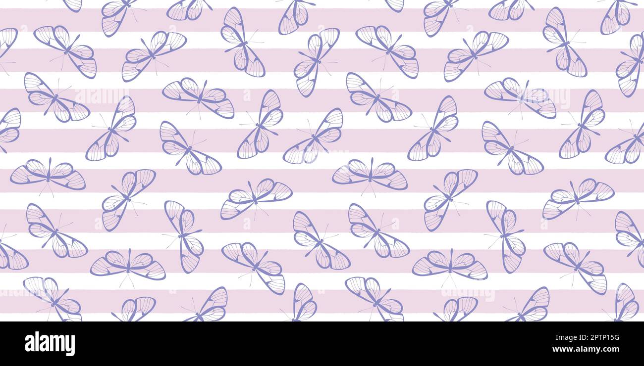 Purple butterfly stripe background pattern Stock Vector Image & Art - Alamy