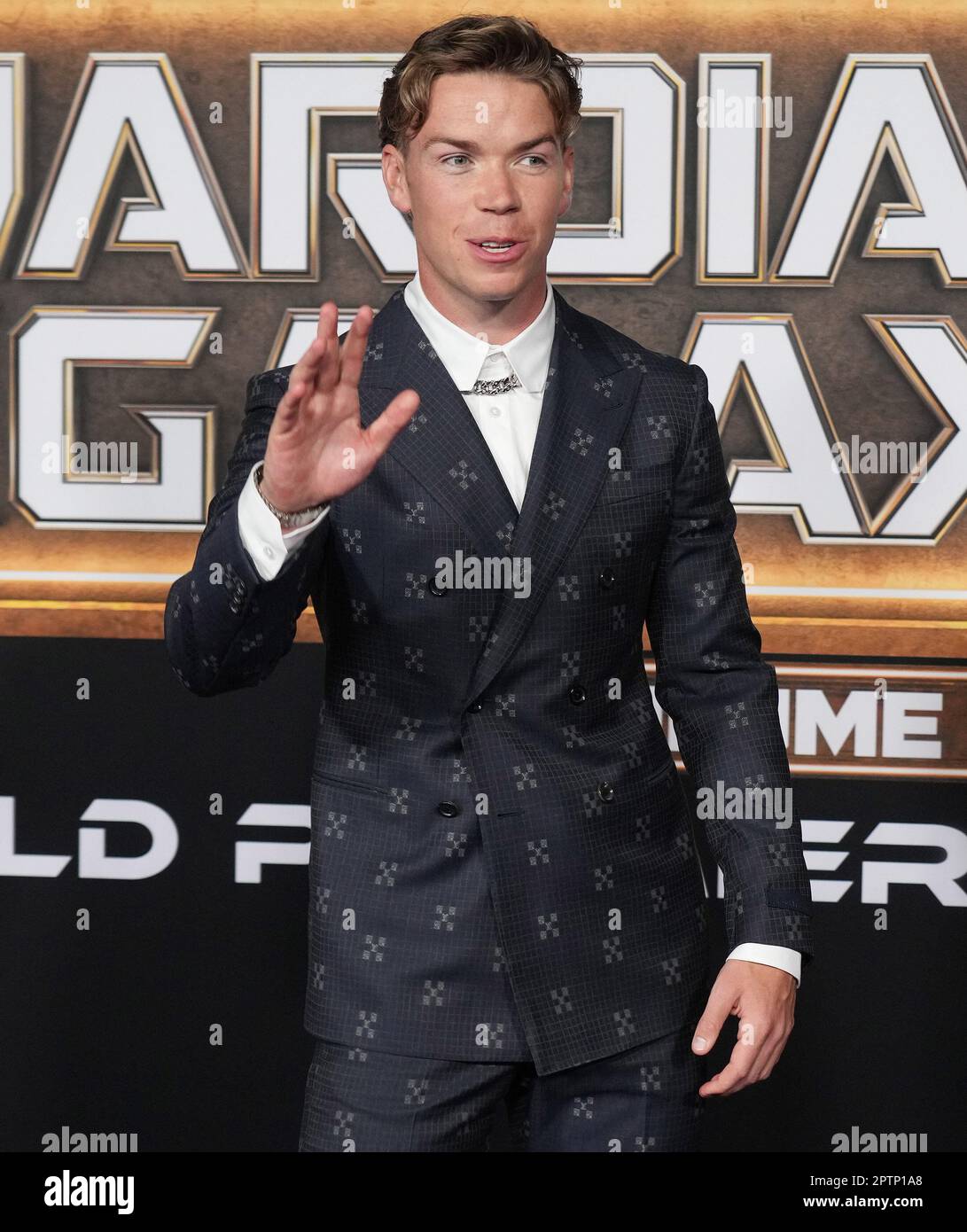 Will Poulter arrives at the GUARDIANS OF THE GALAXY VOL. 3 World ...