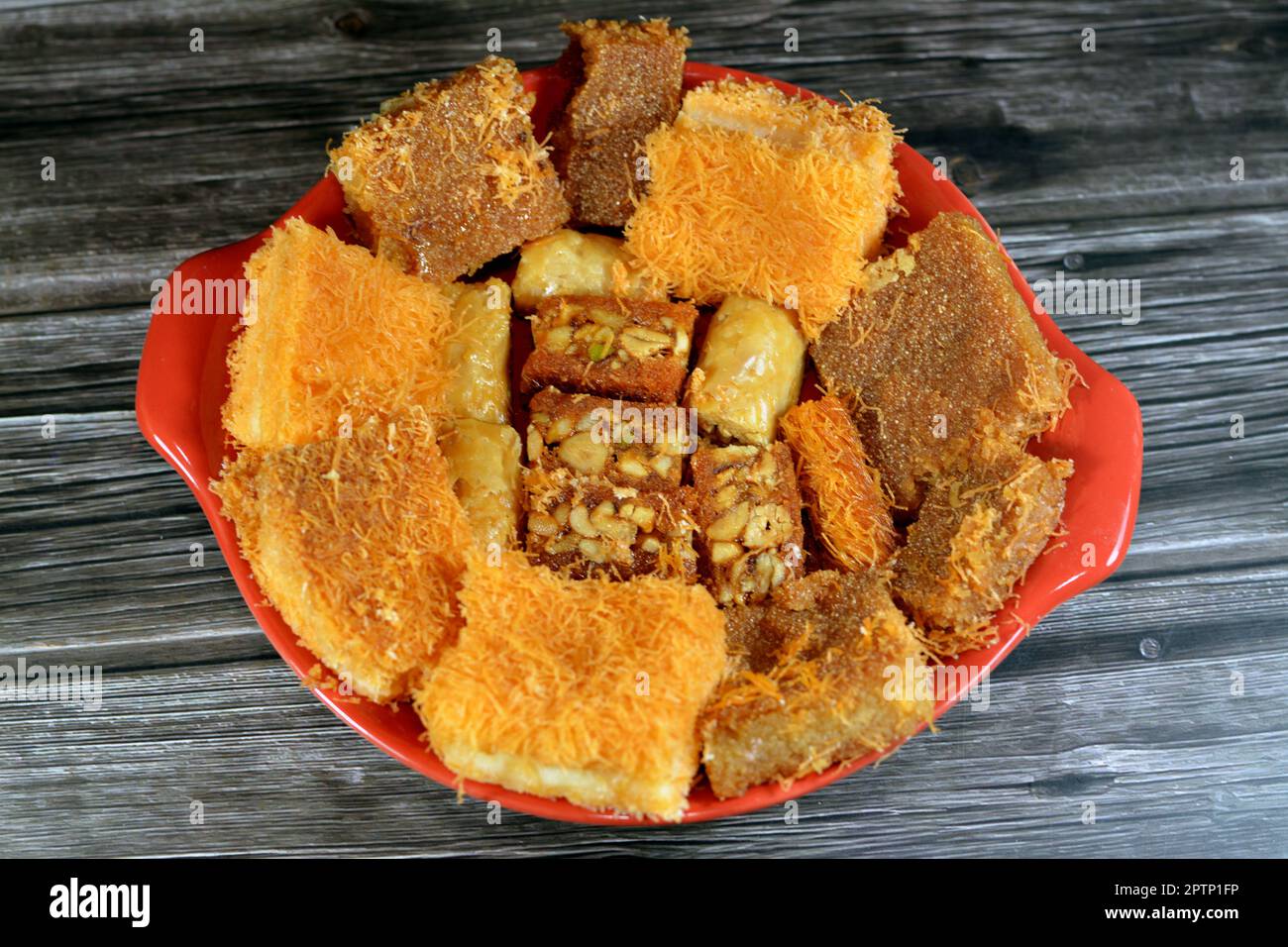 Traditional Arabic and Turkish desserts, eastern sweets baklava ...