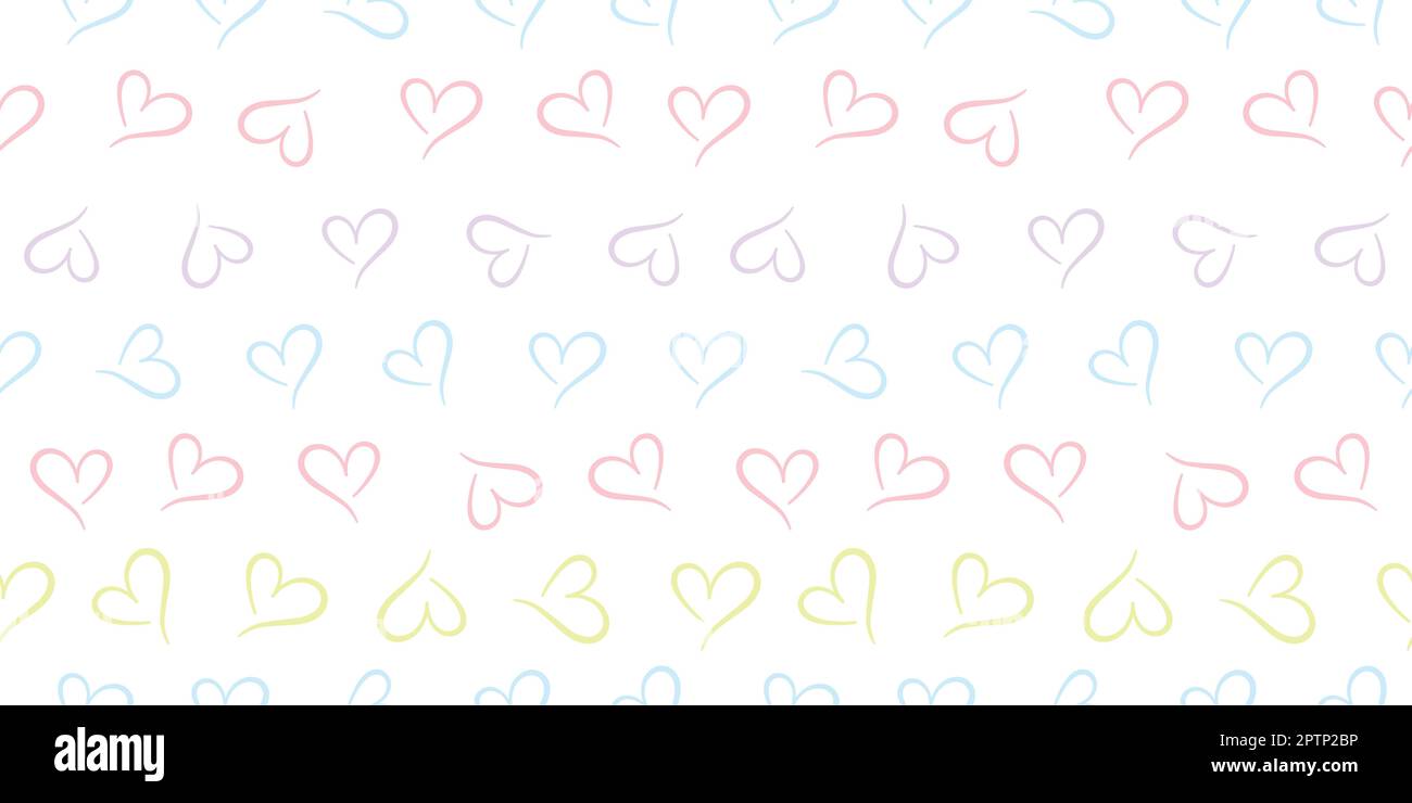 Cute pastel colorful hart background pattern Stock Vector Image & Art ...