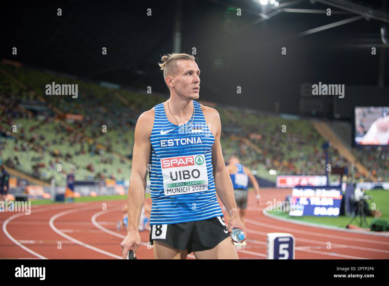 Maicel Uibo participating in the 400 meters of the Decathlon of the ...