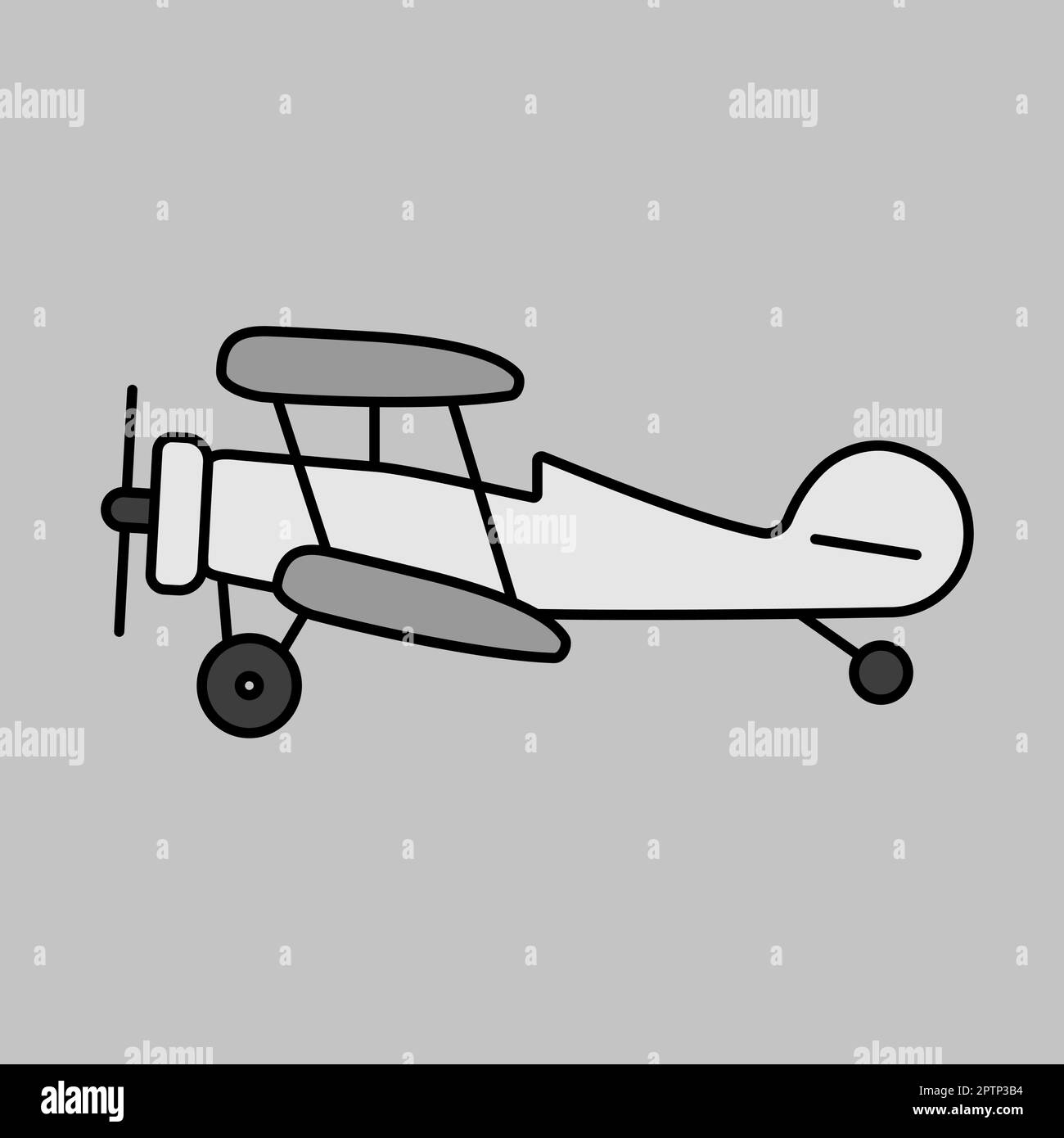 Light aircraft isolated Black and White Stock Photos & Images - Alamy