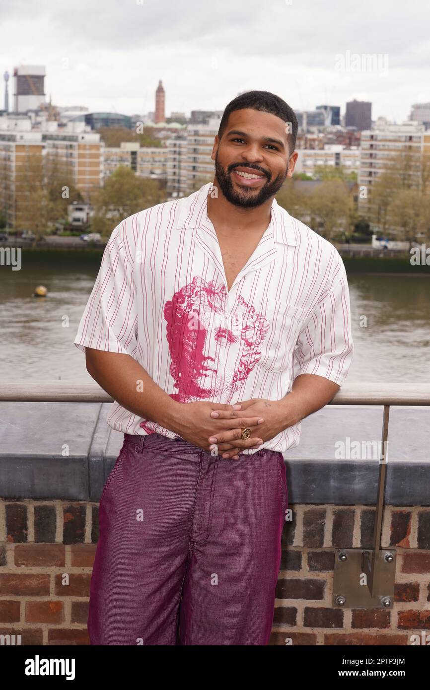 Kola Bokinni Attending A Photo Call For Season 3 Of The Apple Tv Series Ted Lasso At Battersea