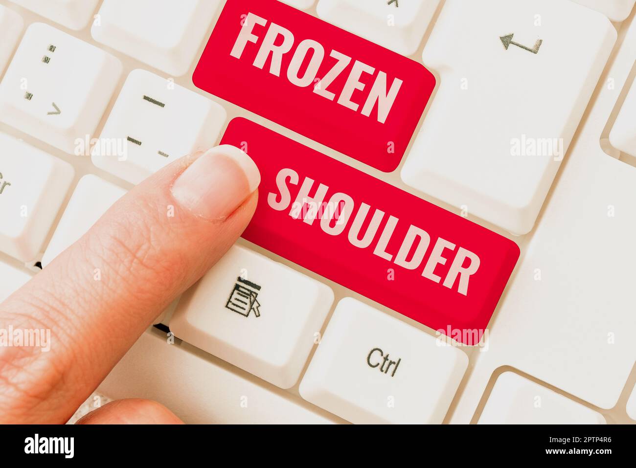 Handwriting text Frozen Shoulder, Business idea characterized by ...