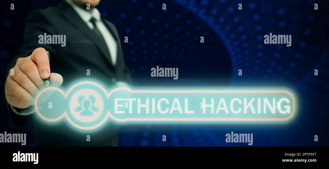 Inspiration showing sign Ethical Hacking, Word Written on act of ...