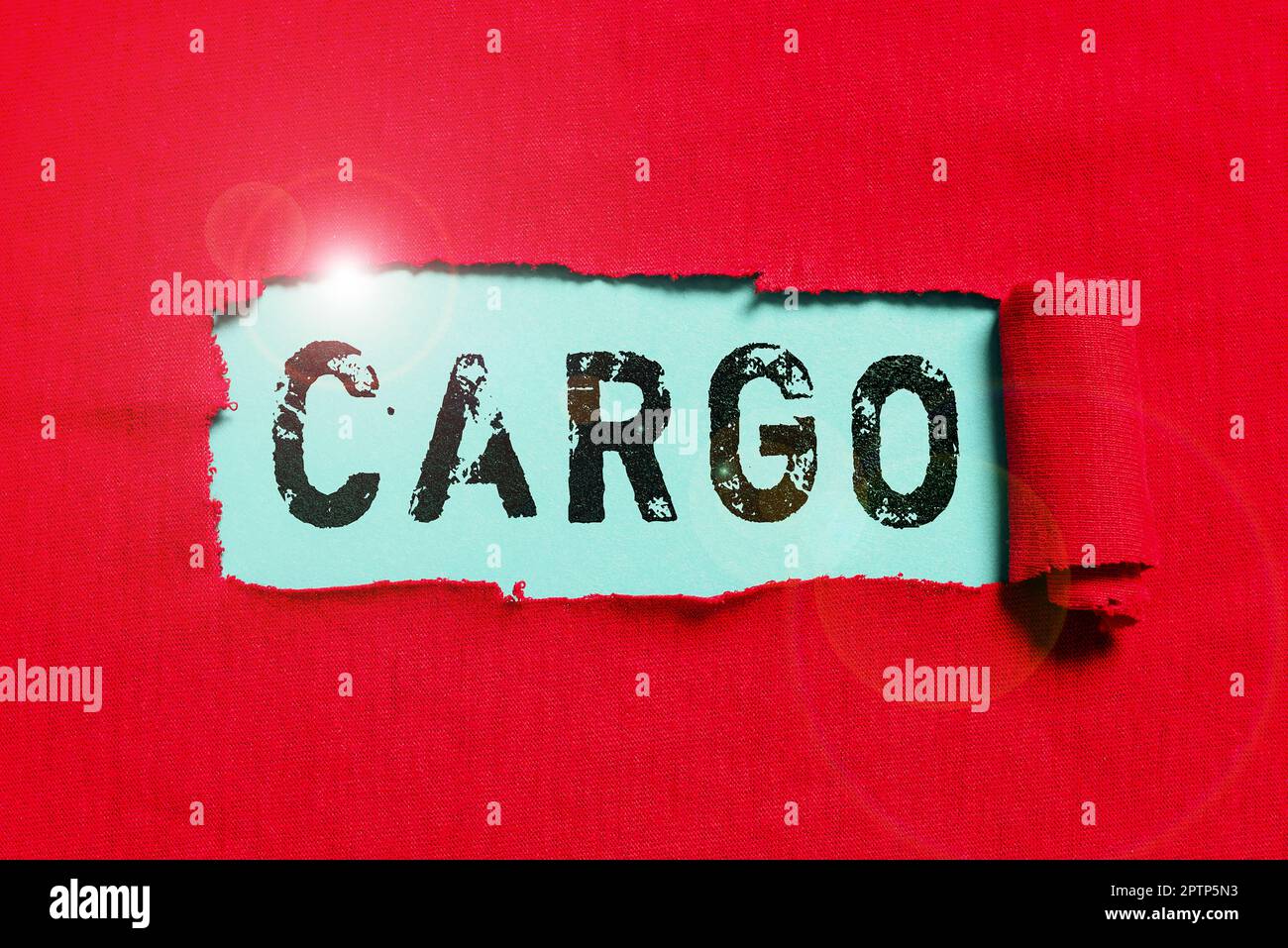 Hand writing sign Cargo, Business concept The goods Merchandise ...