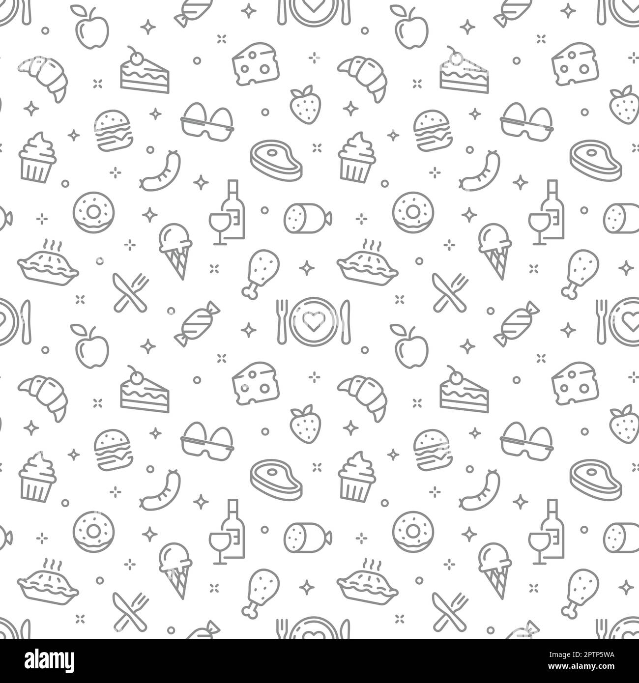 Food seamless pattern vector background Stock Vector Image & Art - Alamy