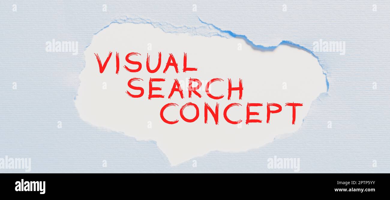 Writing displaying text Visual Search Concept, Business showcase ...