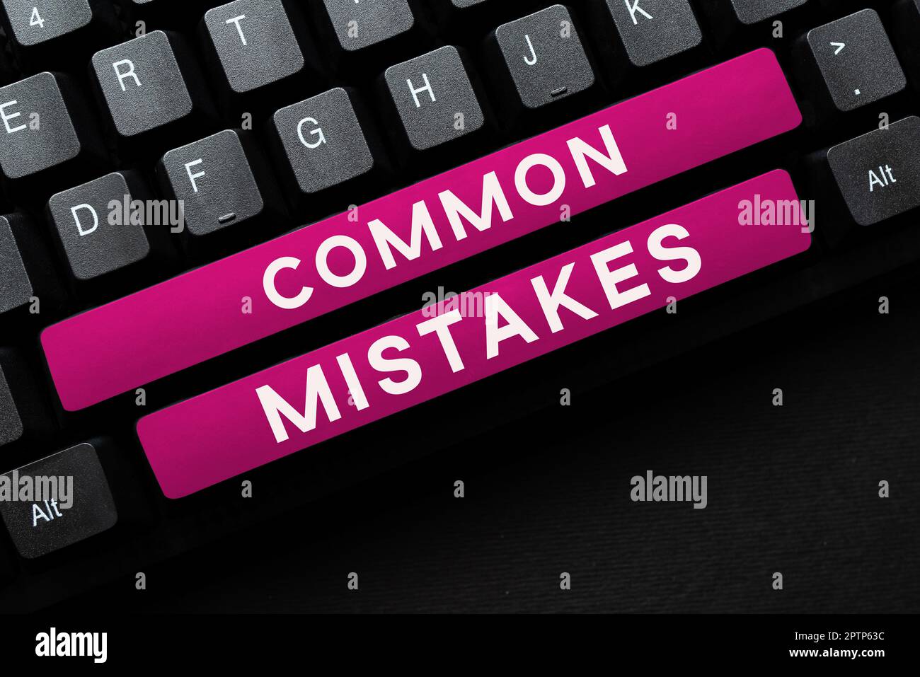 Hand writing sign Common Mistakes, Concept meaning actions that are ...