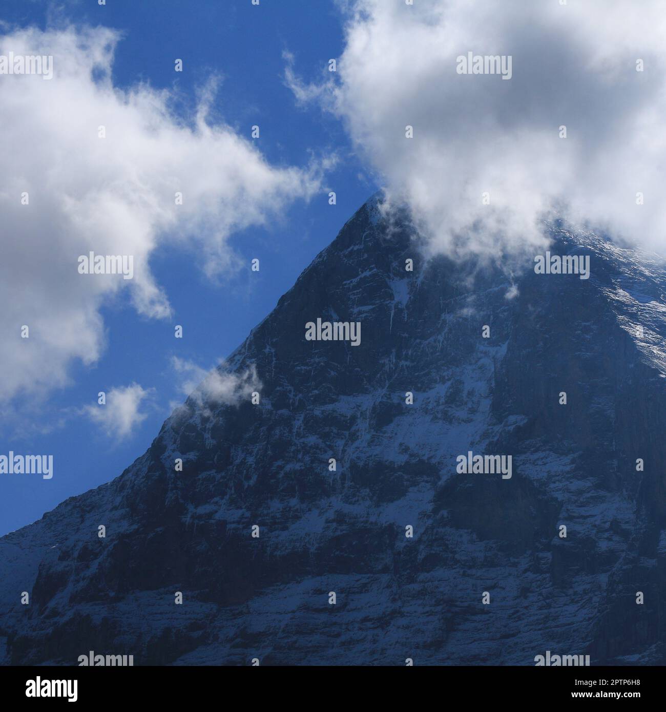 Eiger North Face, famous climbing route Stock Photo - Alamy