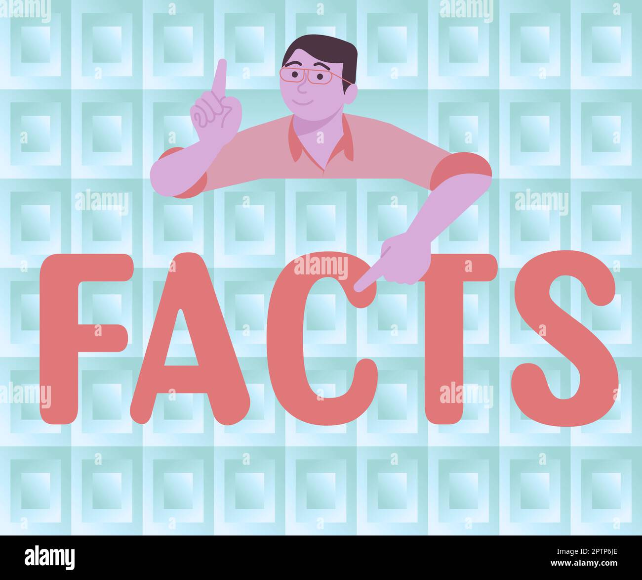 Sign displaying Facts, Internet Concept information used as evidence or ...