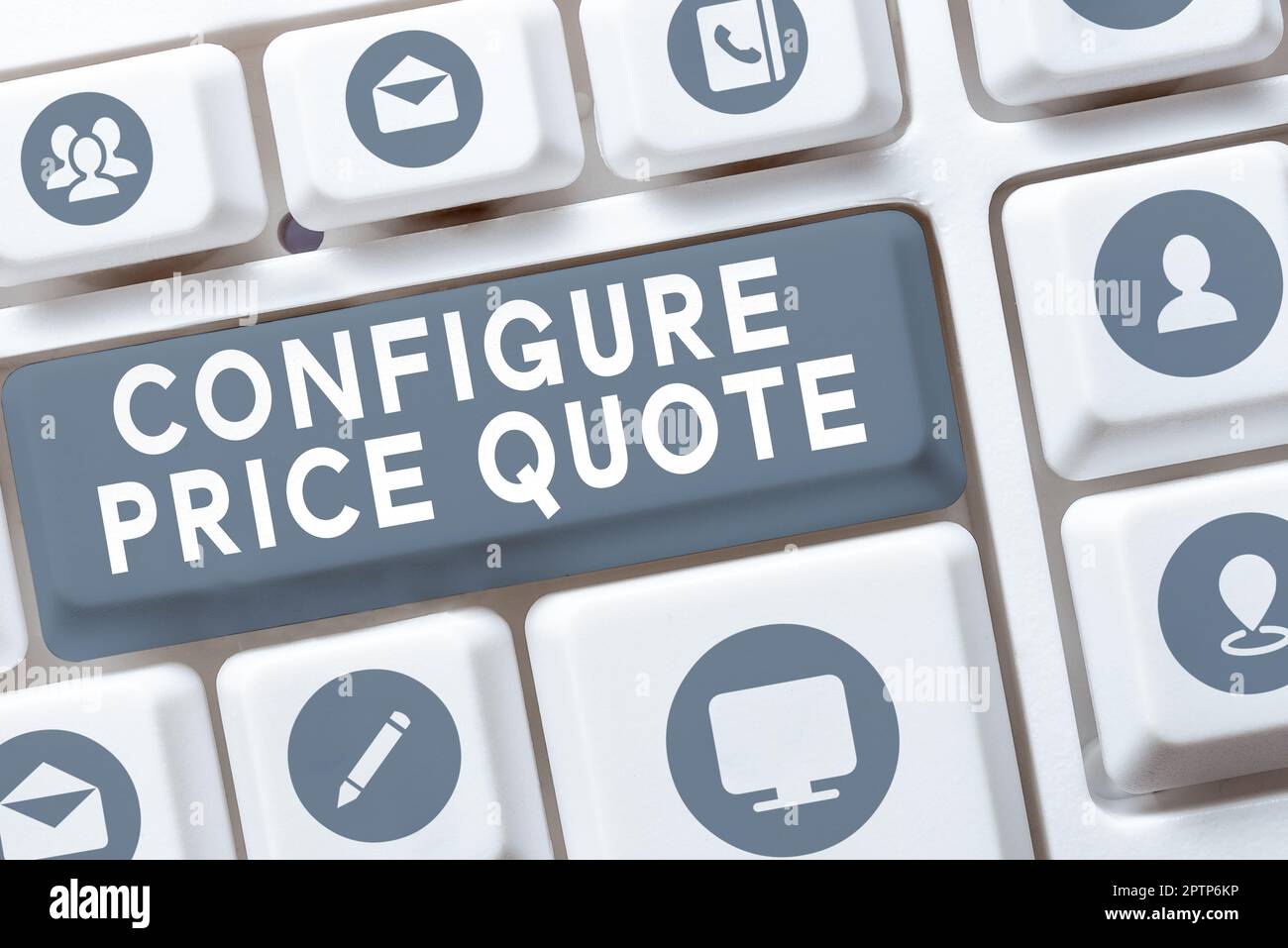 Text showing inspiration Configure Price Quote, Word Written on ...