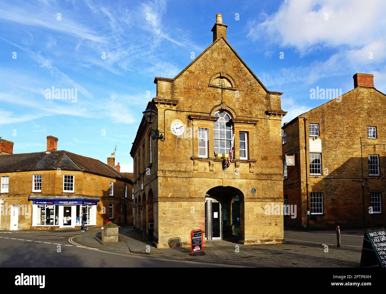View of the Market House also known as Martock town hall along Church ...