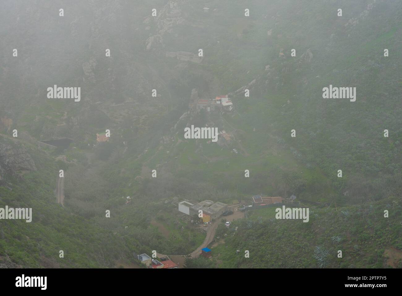 View of the mountains of the northern part of Tenerife. Canary Islands ...