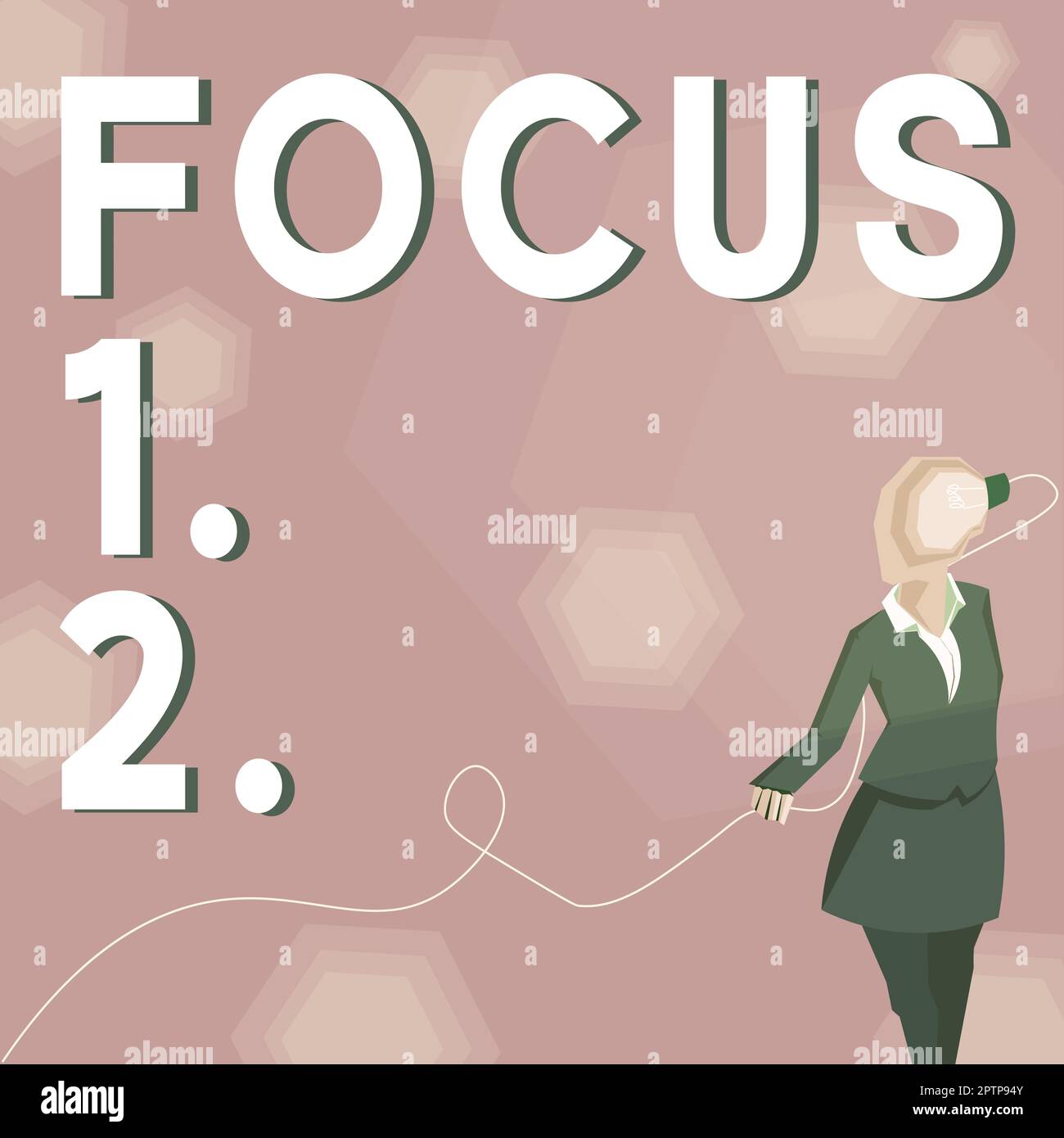 Writing displaying text Focus, Business idea state quality of having or ...