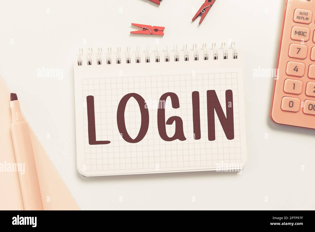 Handwriting text Login, Business showcase Entering website Blog using ...